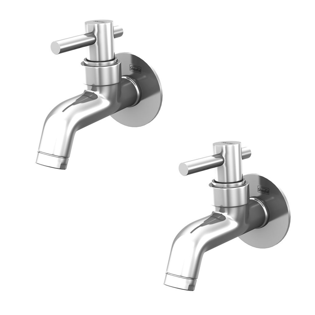 Buy Now Sheetal - Liva Angular Stop Cock 2 In 1 Faucet With Wall Flange ...